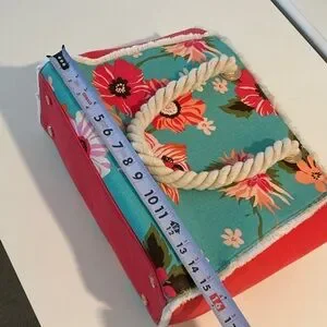 Spartina 449 | Bags | Spartina Structured Pink Blue Floral Shoulder ...